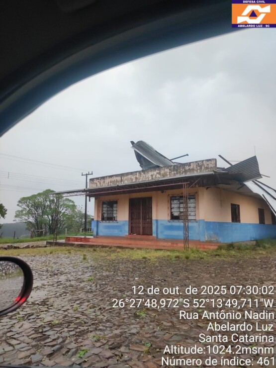 Município do Oeste de SC decreta Situação de Emergência após temporal ...